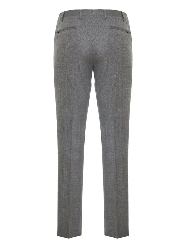 Corneliani Pressed-crease Wool Trousers