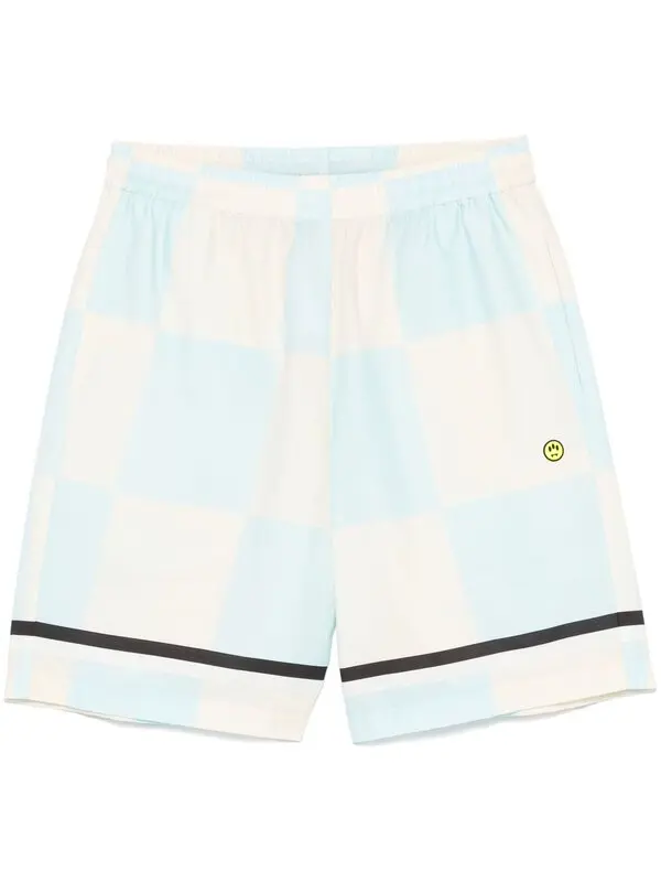 BARROW Check-pattern Shorts - Neutrals