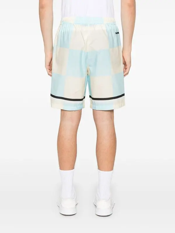 BARROW Check-pattern Shorts - Neutrals