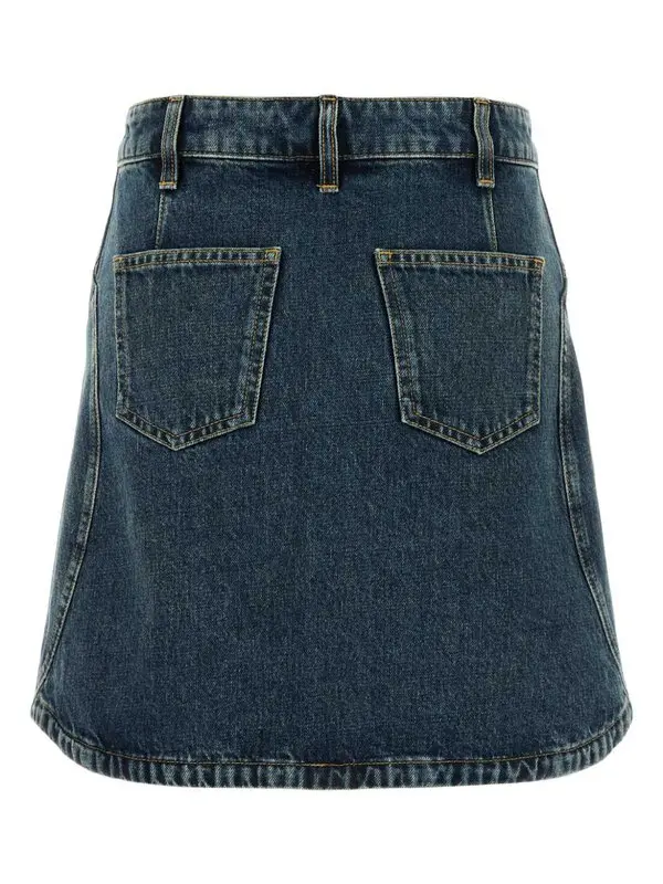 Givenchy High-waisted Denim Skirt