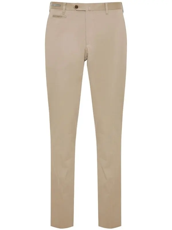 Corneliani Pressed-crease Tapered Trousers