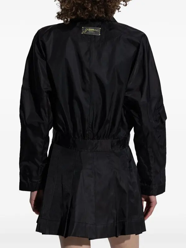 GANNI Logo-appliqué Bomber Jacket