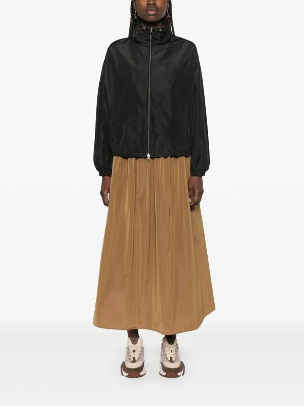 Herno Elasticated-waistband Maxi Skirt - Brown