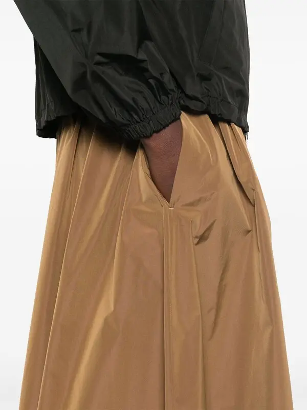 Herno Elasticated-waistband Maxi Skirt - Brown