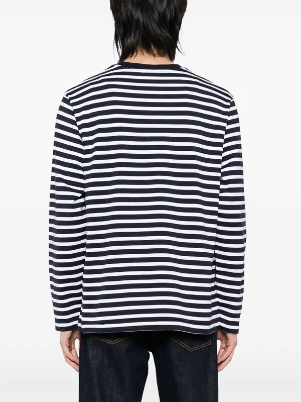Maison Kitsuné Bold Fox Head Patch Regular Marin T-shirt - Blue