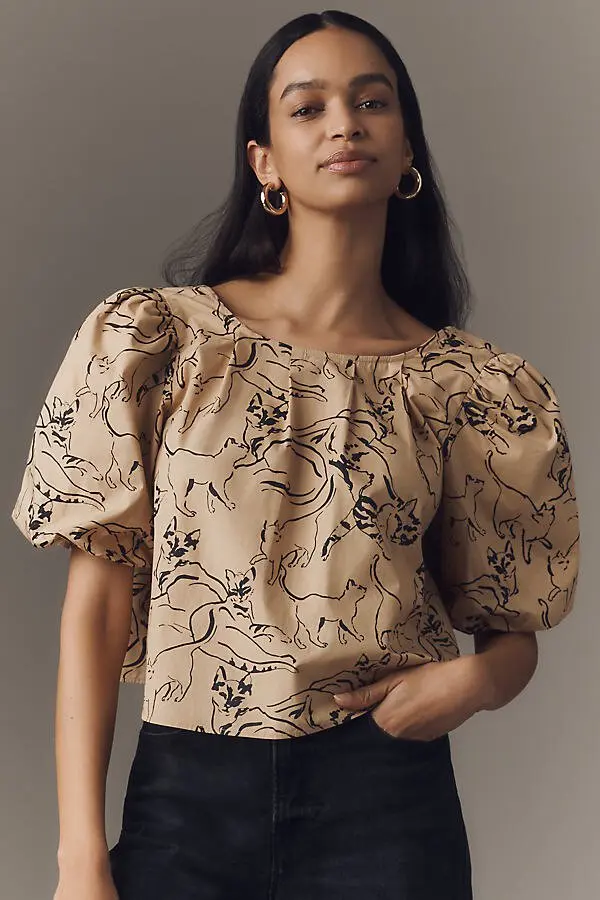 Maeve Puff-sleeve Blouse
