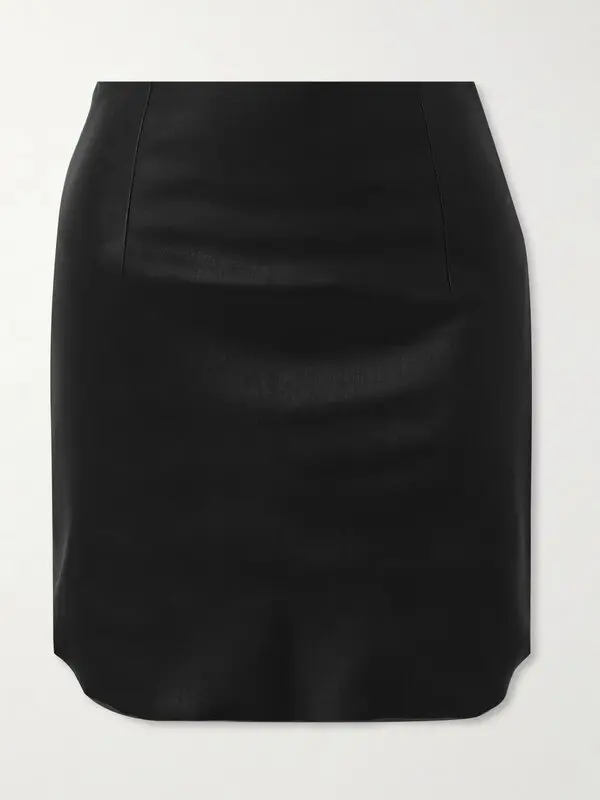 Stouls Stretch-leather Mini Skirt