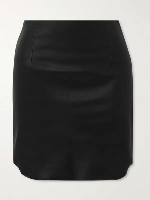 Stouls Stretch-leather Mini Skirt