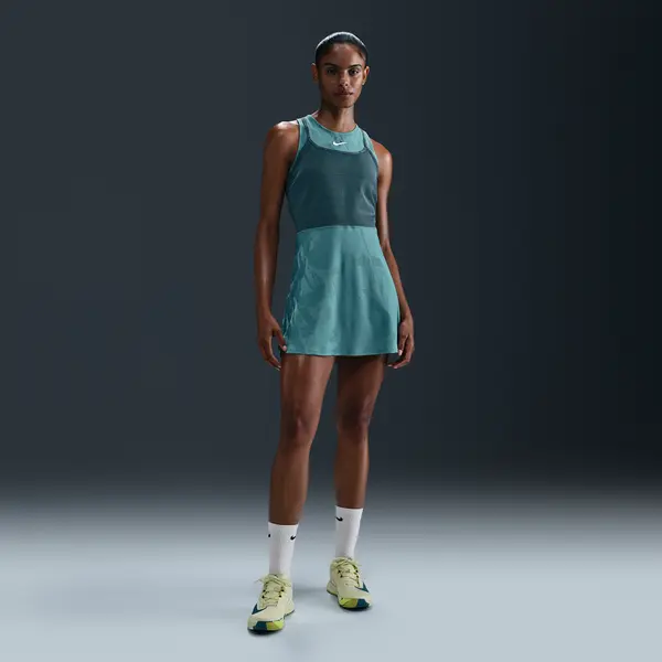 Nike Nikecourt Slam Dri-Fit Tennis Dress In Green 25% Off