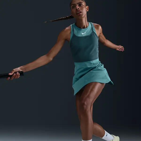 Nike Nikecourt Slam Dri-Fit Tennis Dress In Green - 25% Off