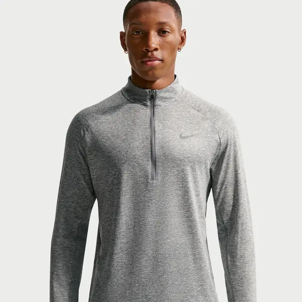 Nike Stride Dri-fit Half-zip Running Top - Grey