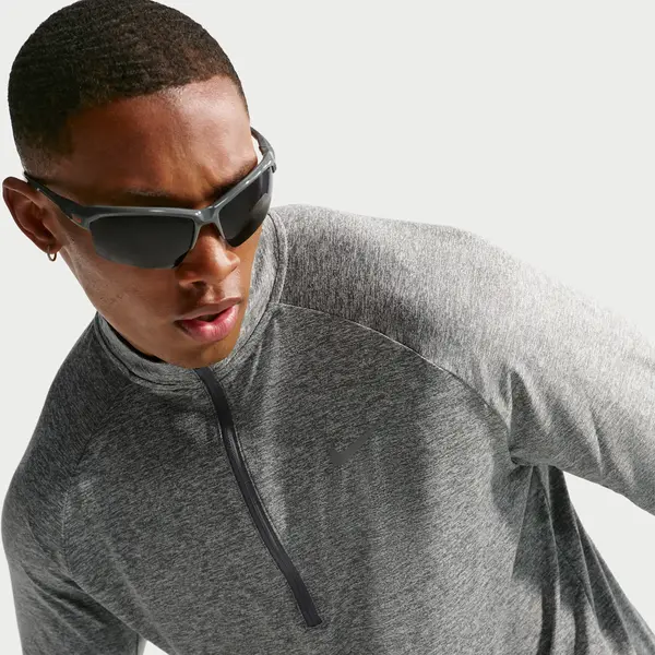 Nike Stride Dri-fit 1/2-zip Running Mid Layer - Grey