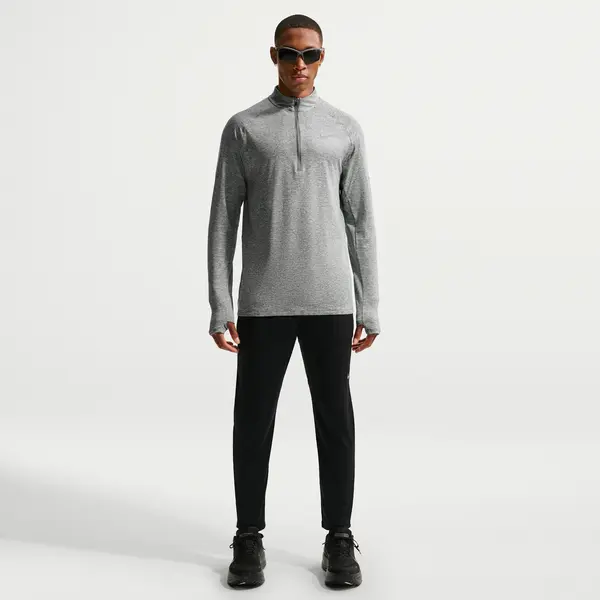 Nike Stride Dri-fit 1/2-zip Running Mid Layer - Grey