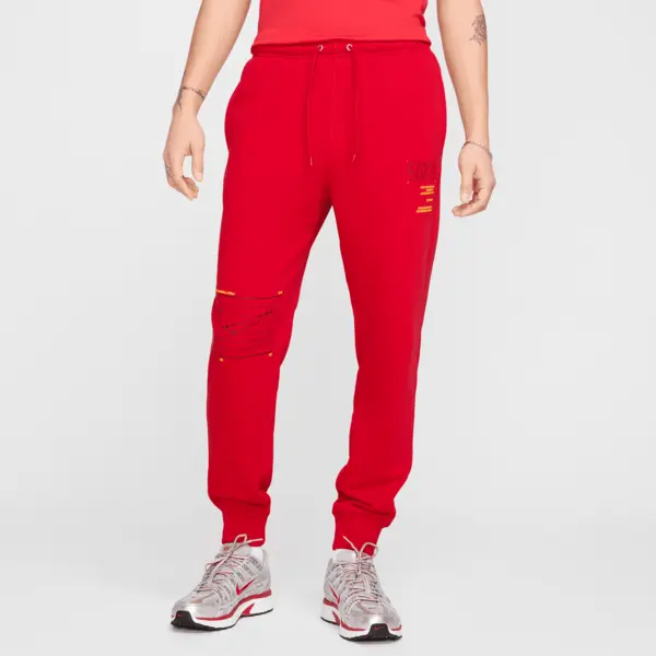 Nike Club French Terry Jogger Pants - Red
