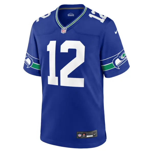 Nike 12th Fan Seattle Seahawks Nfl Game Football Jersey - Blue
