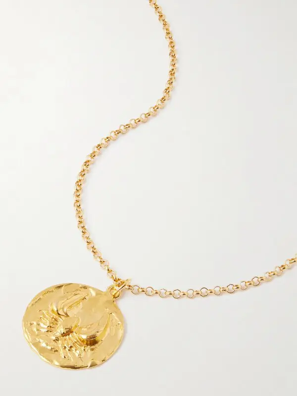 ALIGHIERI The Reader Of The Sea Necklace - Gold