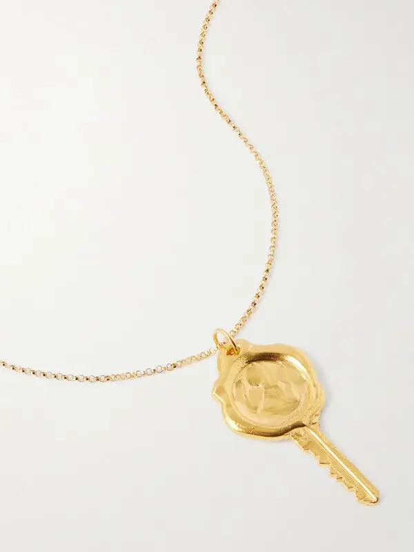 ALIGHIERI The Key To The Library Necklace - Gold