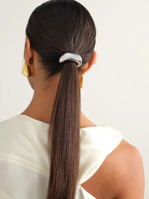 LIÉ STUDIO The Thea Hair Tie - Silver