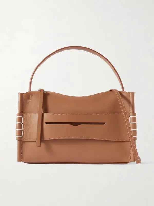 JW Anderson Loafer Leather Shoulder Bag - Brown