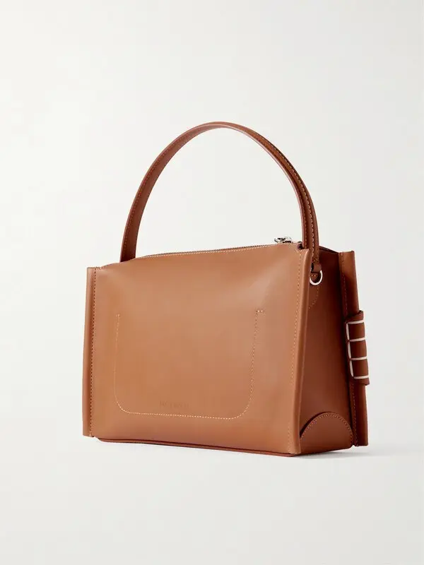 JW Anderson Loafer Leather Shoulder Bag - Brown