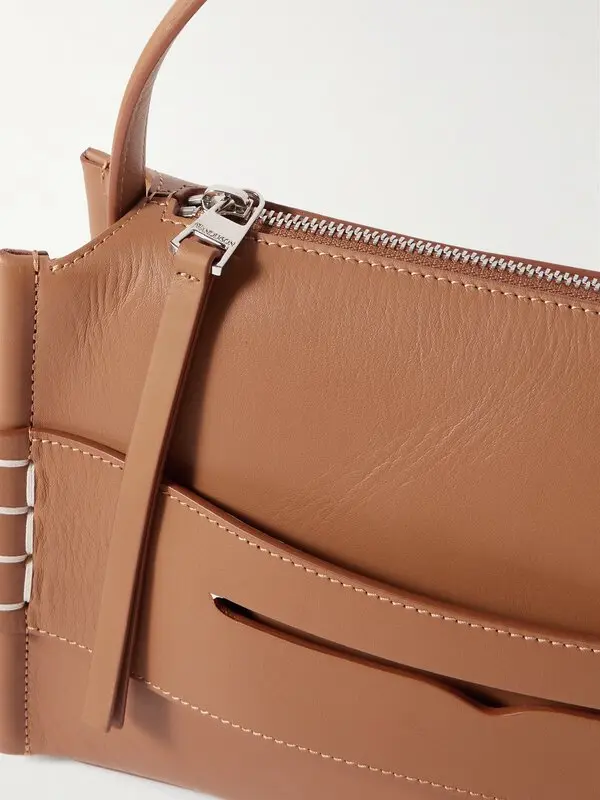 JW Anderson Loafer Leather Shoulder Bag - Brown