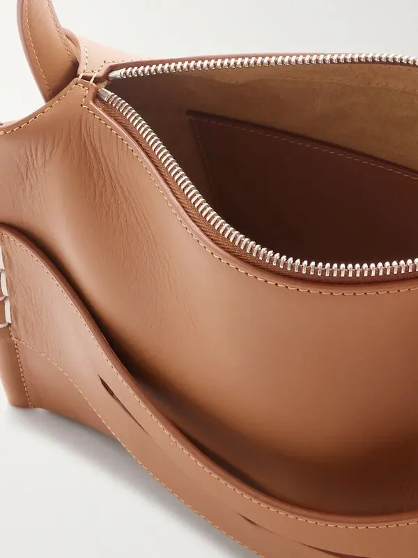 JW Anderson Loafer Leather Shoulder Bag - Brown