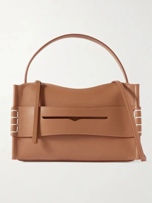 JW Anderson Loafer Leather Shoulder Bag - Brown