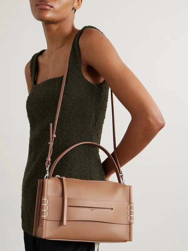 JW Anderson Loafer Leather Shoulder Bag - Brown