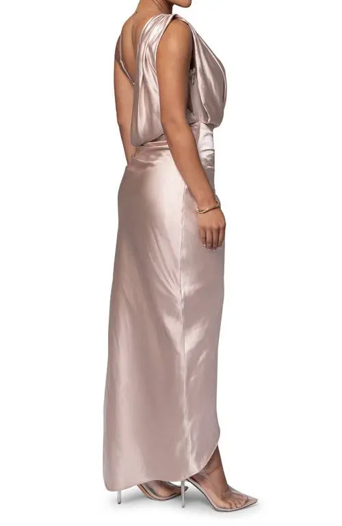 JLUXLABEL Anastacia Bustier Satin Gown
