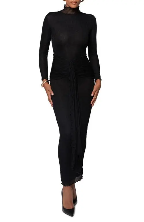 JLUXLABEL Mock Neck Maxi Dress