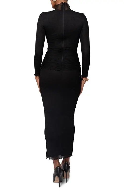 JLUXLABEL Mock Neck Maxi Dress