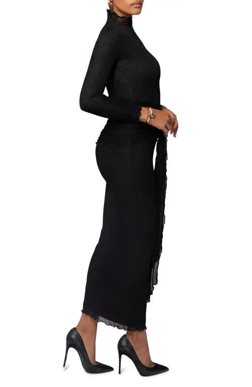 JLUXLABEL Mock Neck Maxi Dress