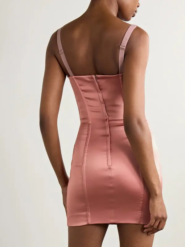 Dolce & Gabbana Satin Mini Dress - Pink