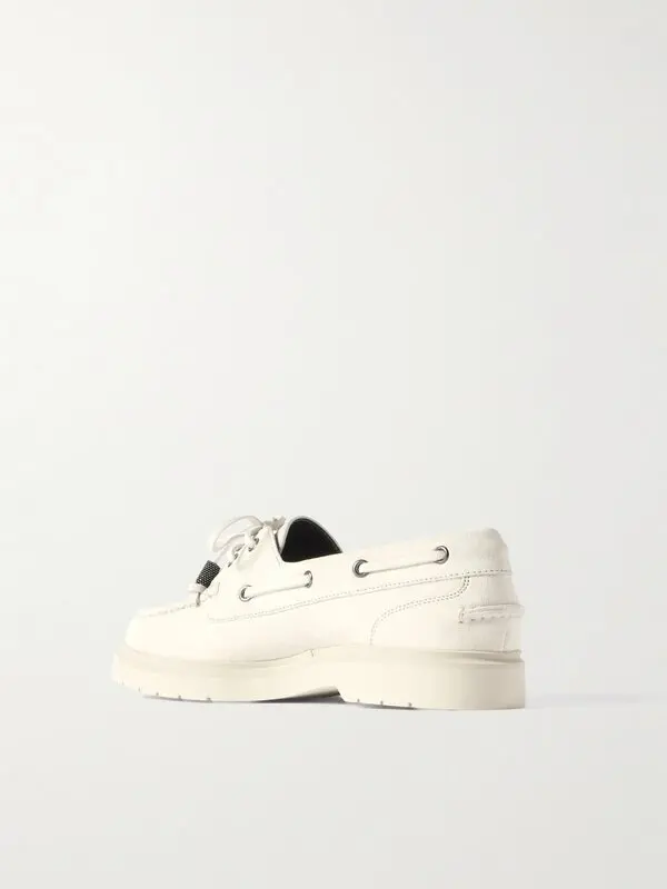 Brunello Cucinelli Bead-embellished Loafers - Neutrals