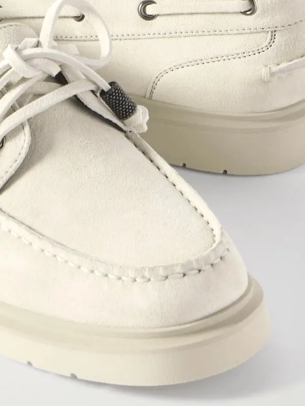 Brunello Cucinelli Bead-embellished Loafers - Neutrals