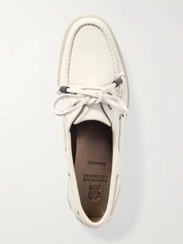 Brunello Cucinelli Bead-embellished Loafers - Neutrals