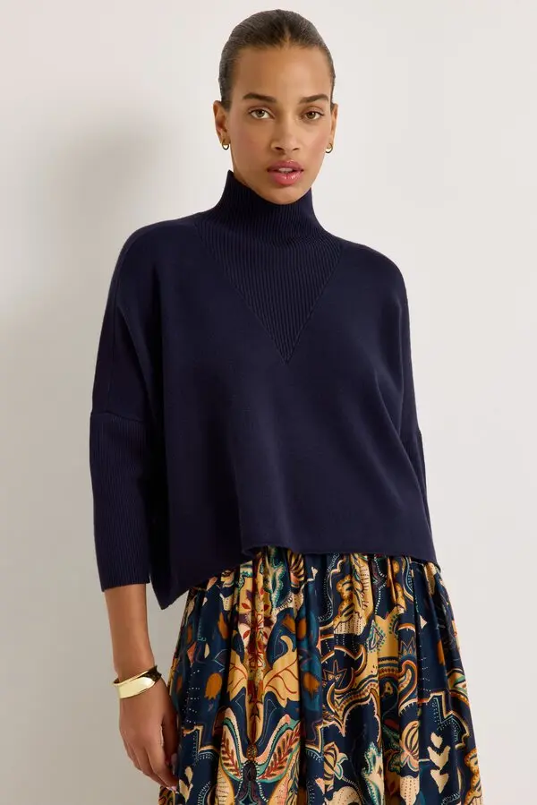 MARIE OLIVER Claudie Popover - Navy