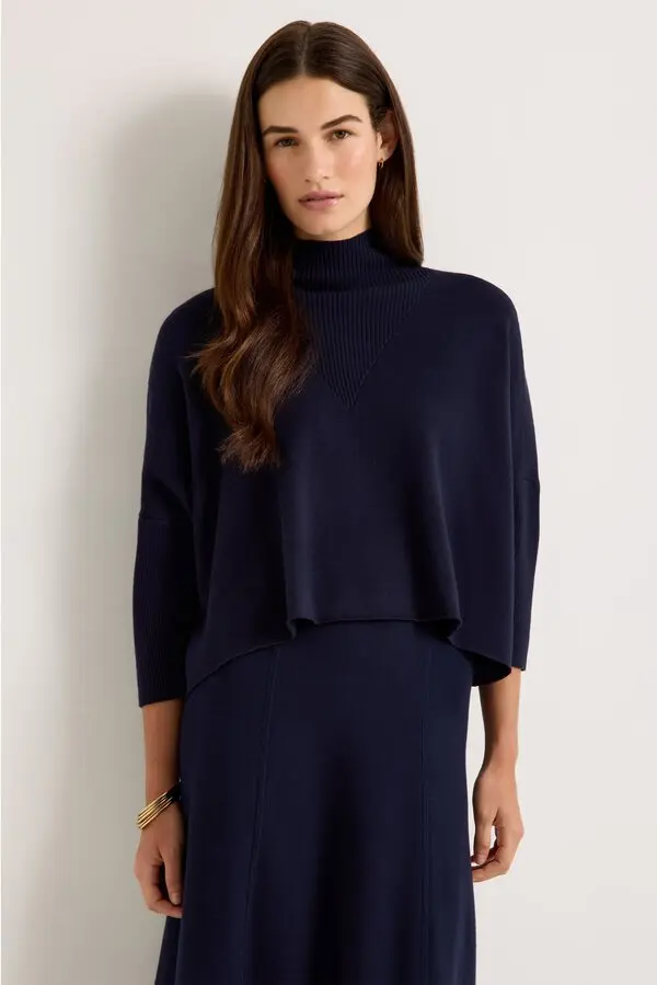 MARIE OLIVER Claudie Popover - Navy