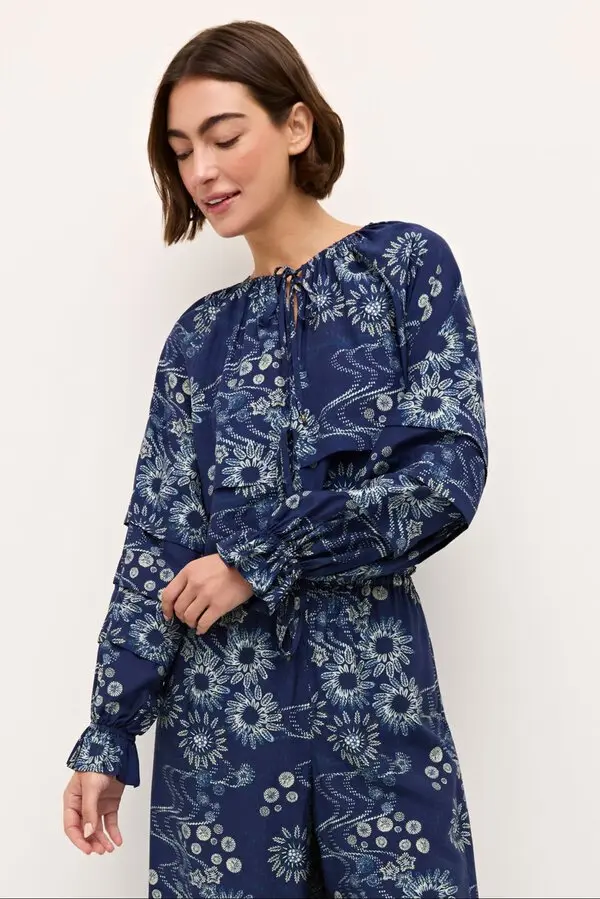 MARIE OLIVER Umi Peasant Blouse - Orion