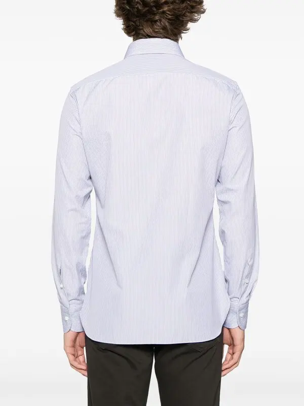 Zegna Striped Shirt - Blue