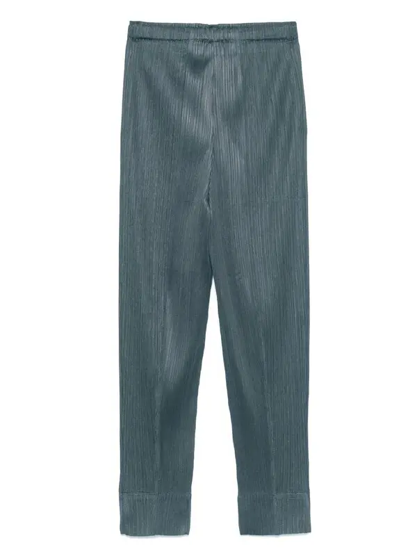 Issey Miyake Pleated Trousers - Blue