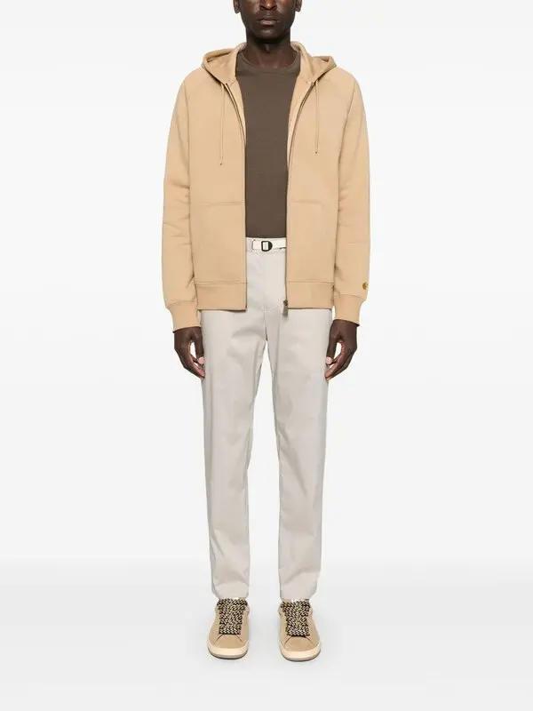 WHITE SAND Belted Trousers - Neutrals