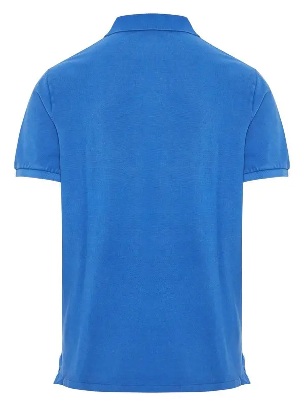 Polo Ralph Lauren Embroidered-logo Polo Shirt - Blue