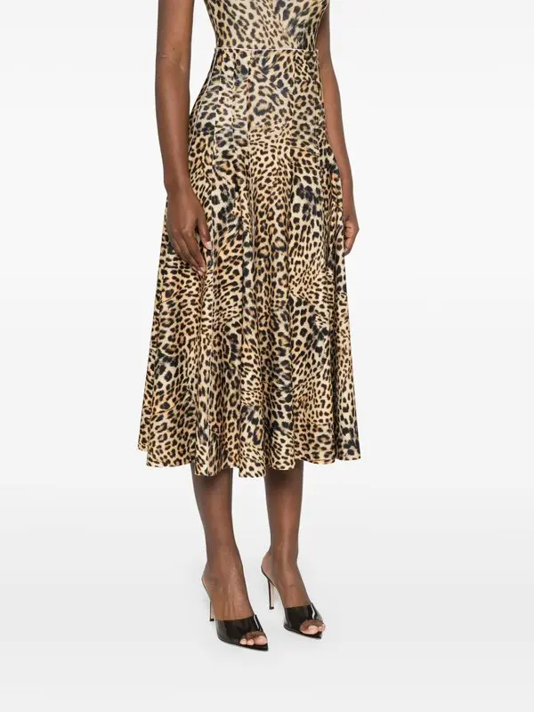 Norma Kamali Grace Pleated Skirt
