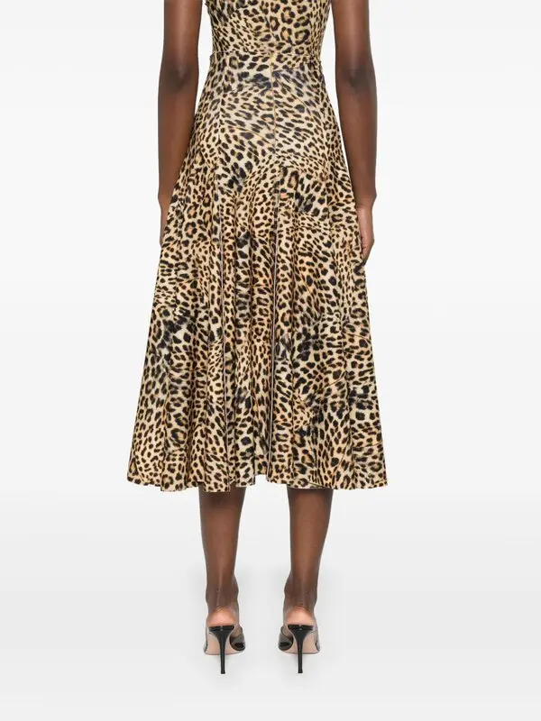 Norma Kamali Grace Pleated Skirt