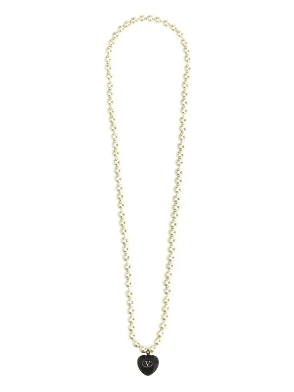 Valentino Garavani Coeur Royal Necklace - Neutrals