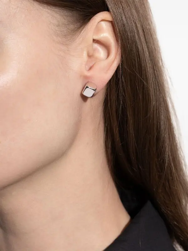 LEMAIRE Logo-engraved Stud Earrings