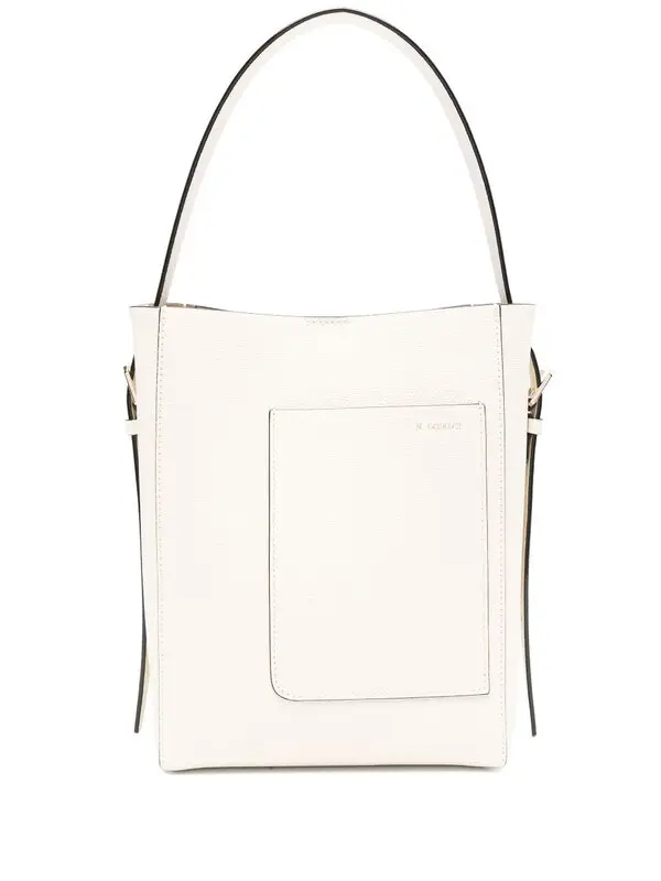 VALEXTRA Mini Bucket Bag - White