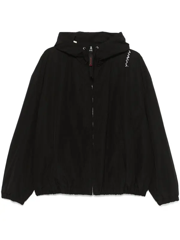 Marni Crinkled Hooded Jacket