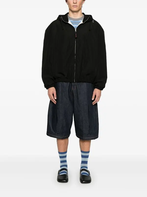 Marni Crinkled Hooded Jacket